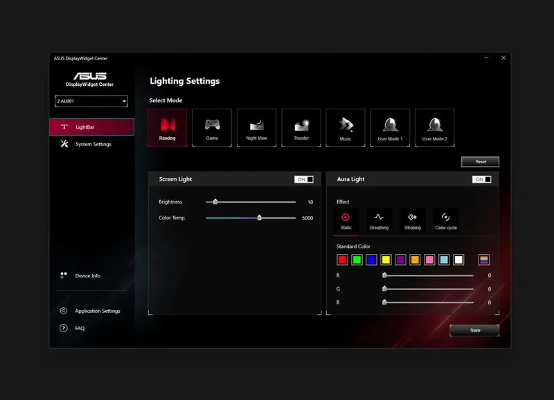 ROG AURA MONITOR LIGHT BAR ALB01 挂灯 | 配件 | 电竞 显示器｜ROG - Republic of ...